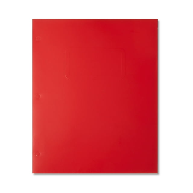 Pen+Gear 2-Pocket Paper Folder, Red - Walmart.com