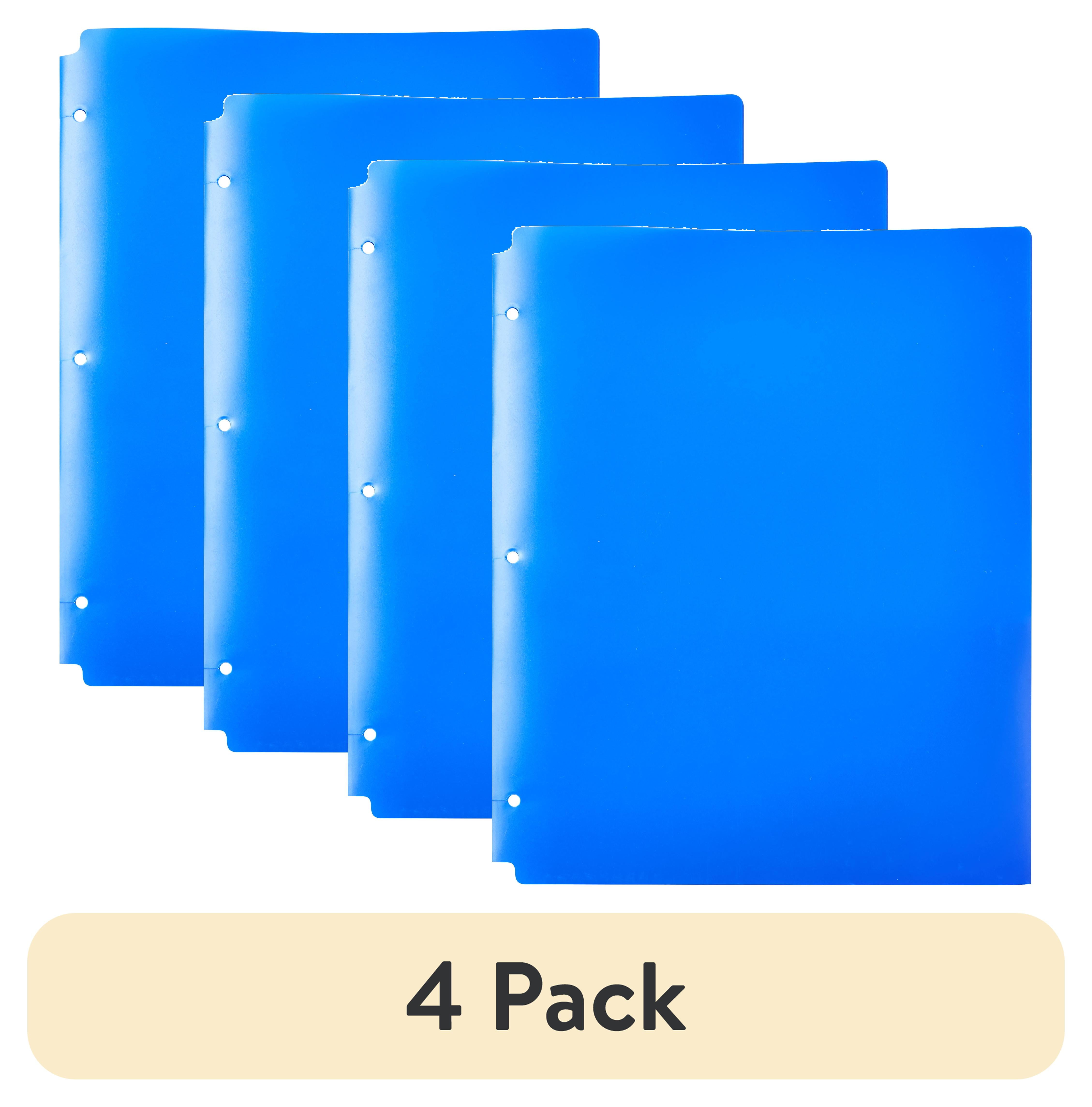 (4 pack) Pen+Gear 2-Pocket Poly Folder, Blue, 9.4" x 11.4" - Walmart ...