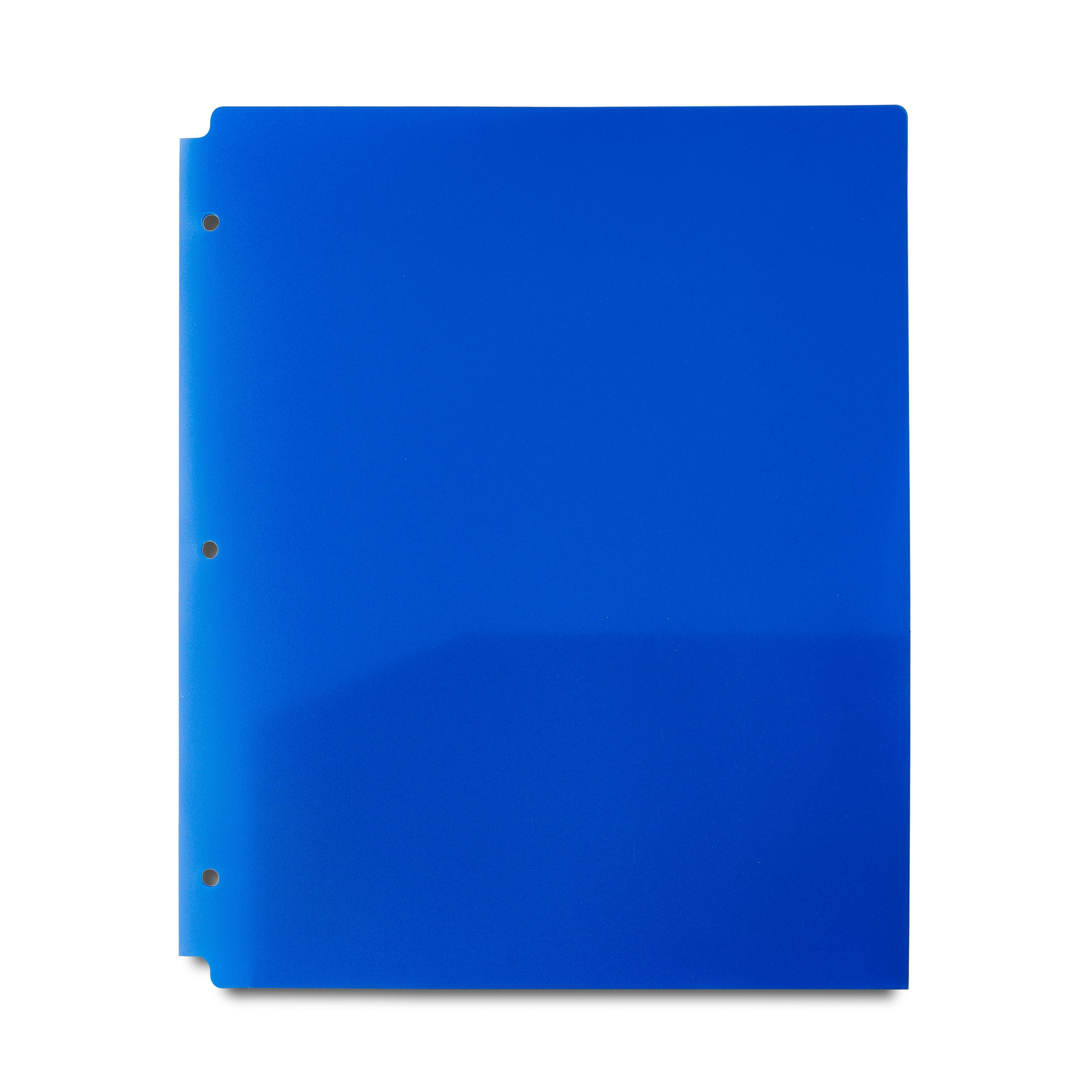 Pen+Gear Letter Size 2-Pocket Poly Folder, 9.4” x 11.4”, Blue - Walmart.com