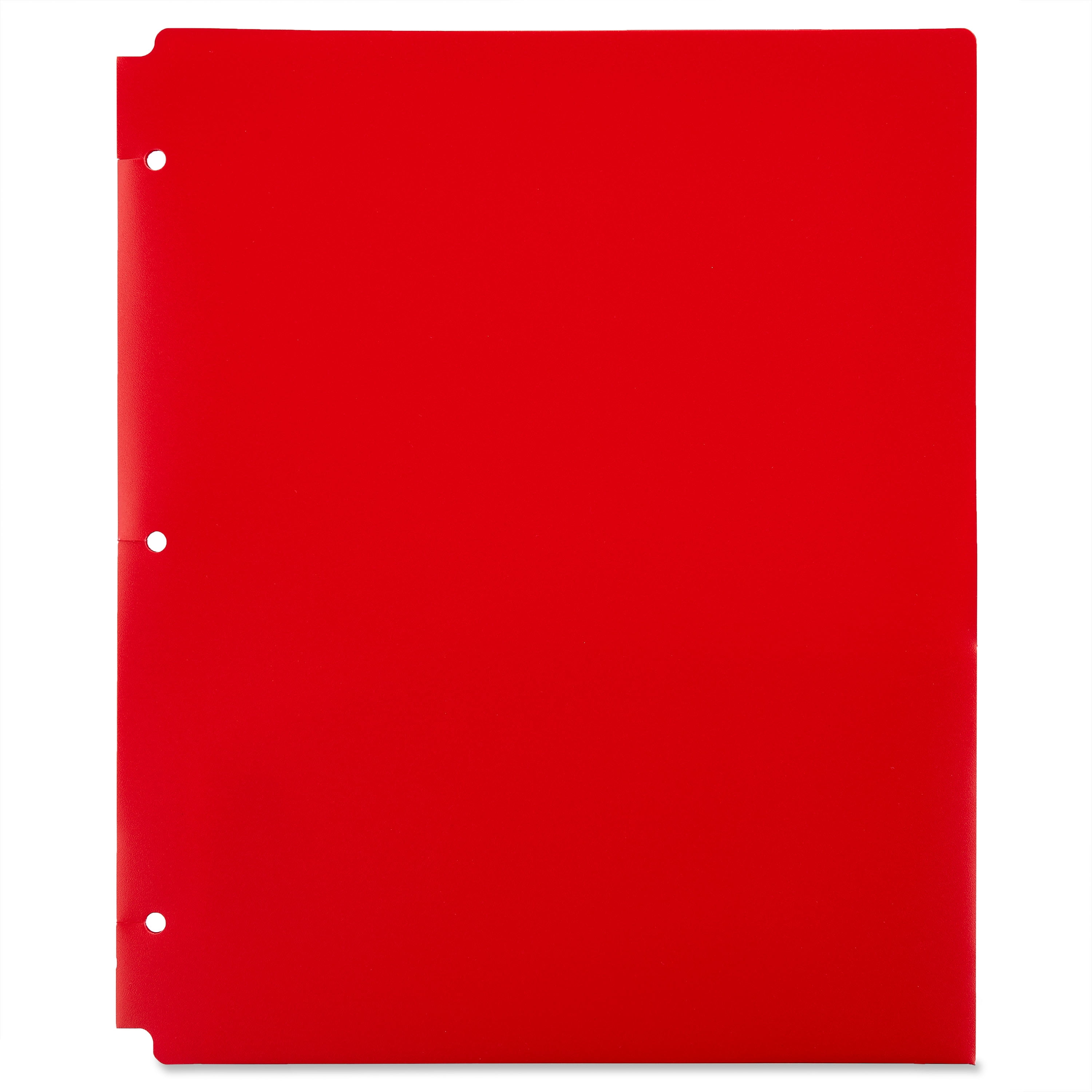 Pen+Gear Red 2-Pocket Poly Folder for 8.5x11 inch Paper Durable Plastic ...