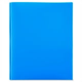 Pen+Gear Poly Folder, 3 Prong 2 Pocket, Blue, Letter Size - Walmart.com