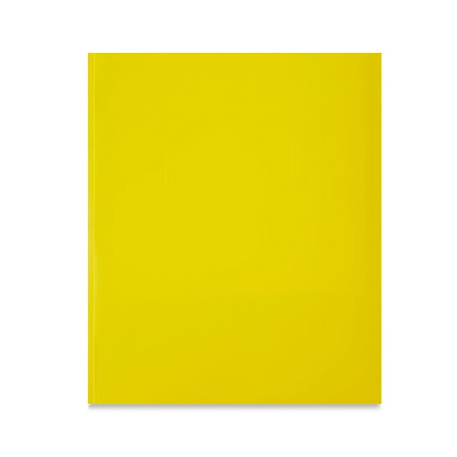Pen+Gear 3-Prong Paper Folder, Solid Yellow Color, Letter Size ...