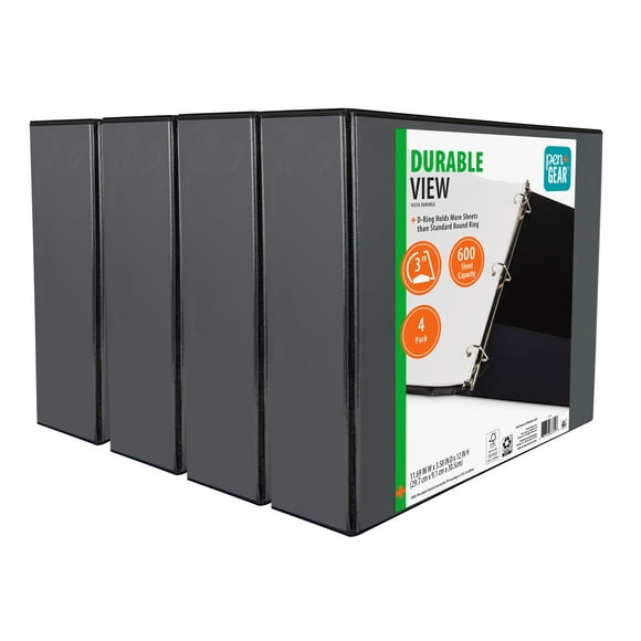 3+ Inch Binders in Binder by Ring Size - Walmart.com