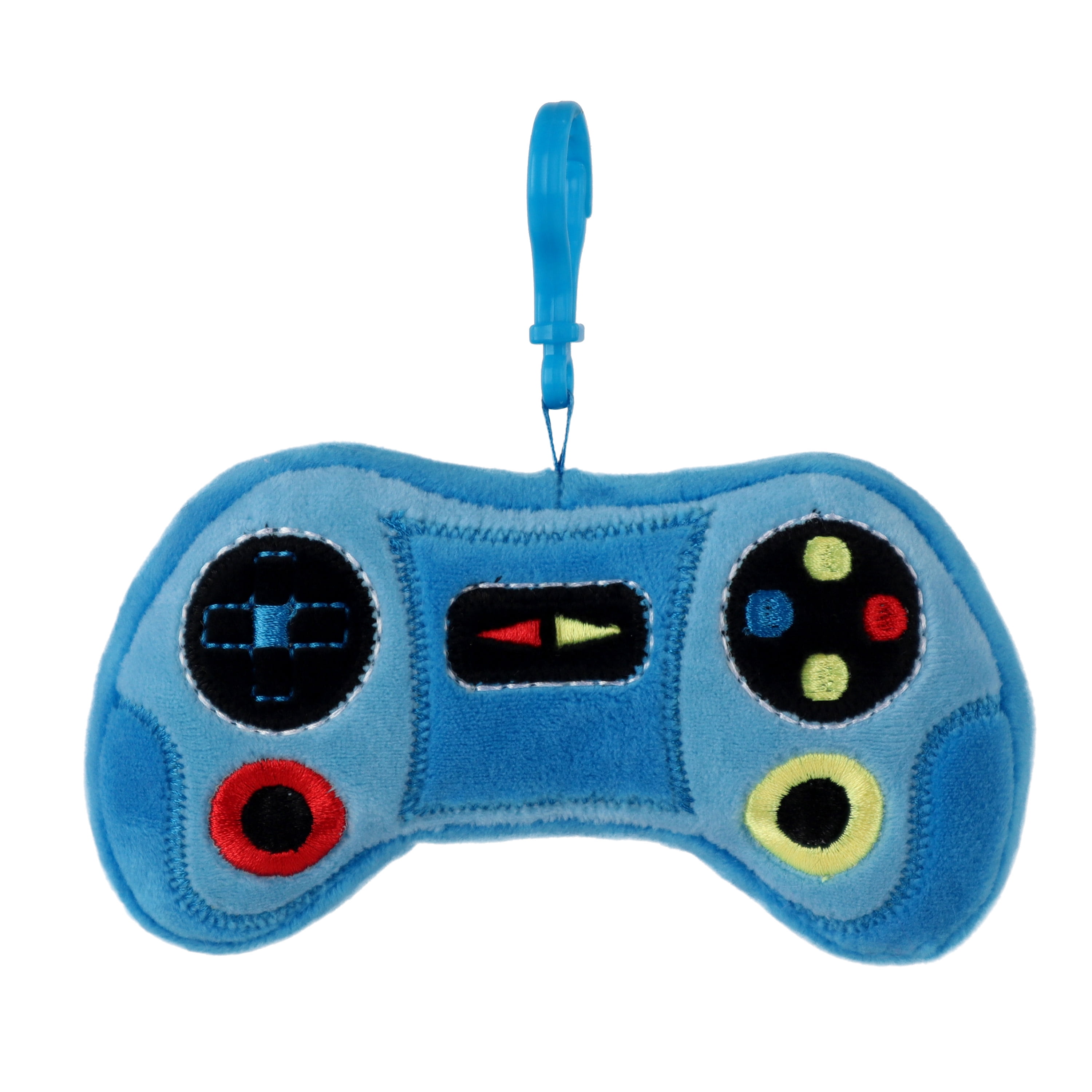 Pen+Gear 3in x 5.75in Plush Stuffed Blue Video Game Controller with ...
