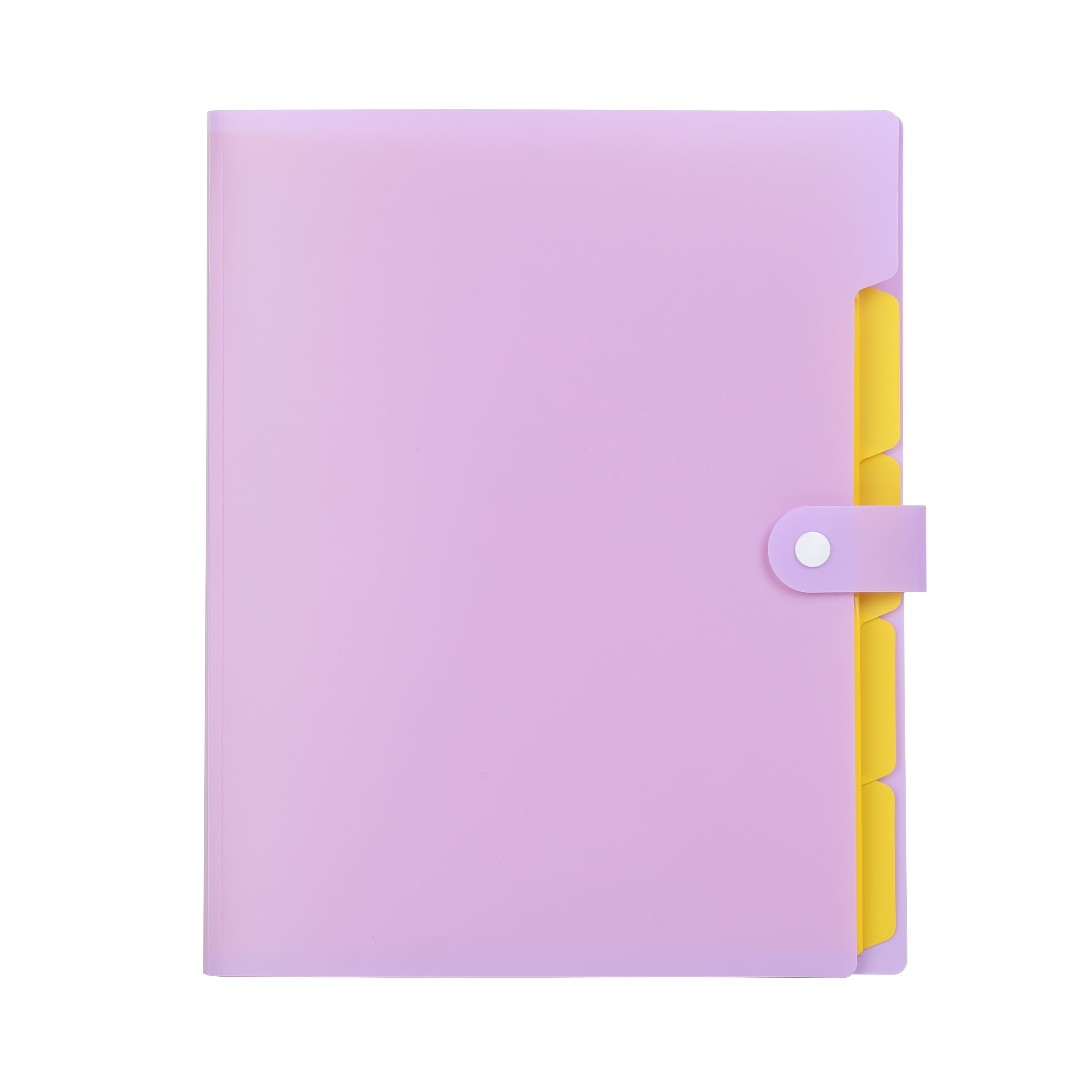 Pen+Gear 4-Subject File Folder, Purple/Yellow, Letter Size - Walmart.com