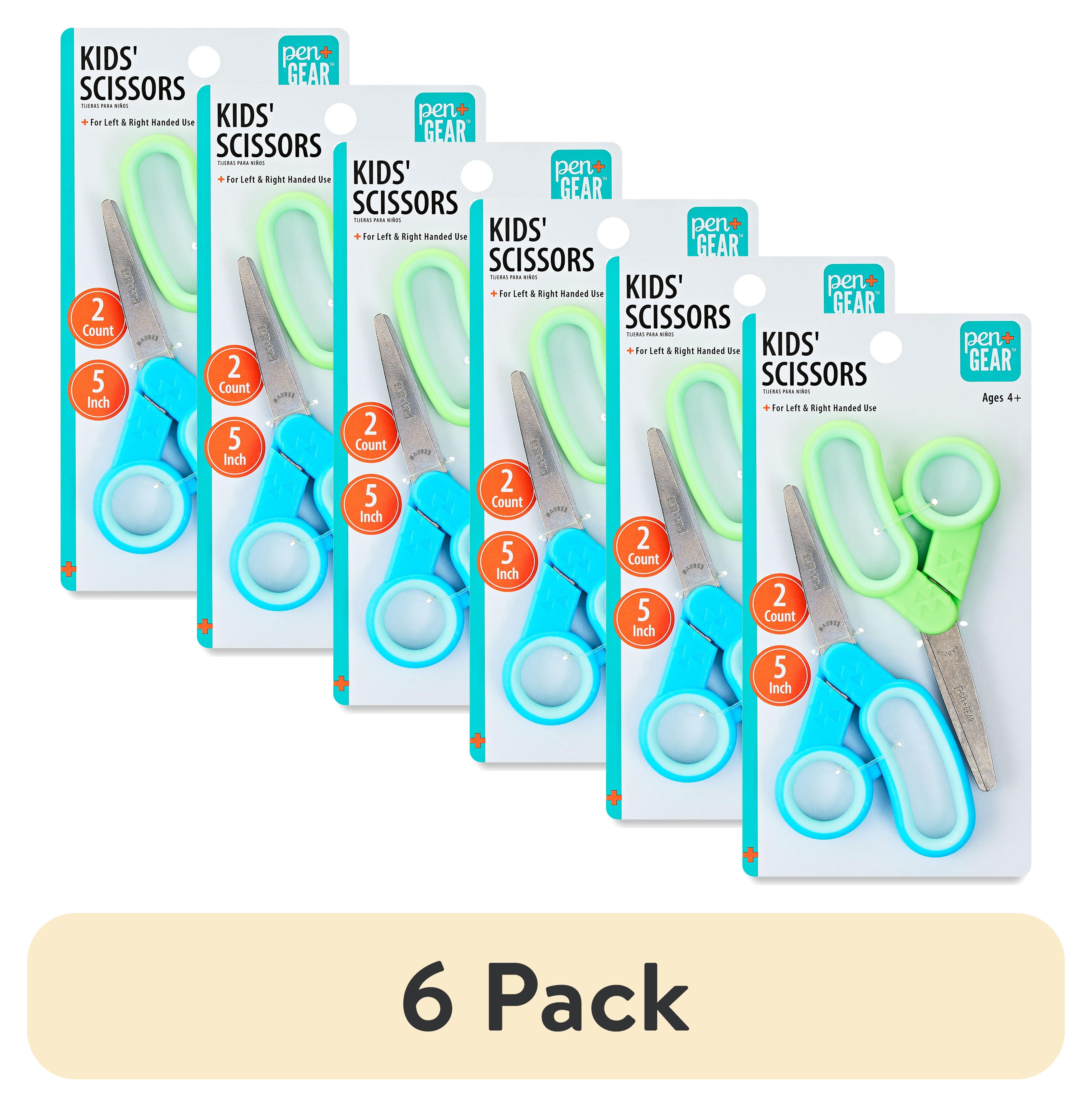 (6 pack) Pen+Gear 5" Blunt Tip Kids Scissors 2 Pack, Blue and Green ...