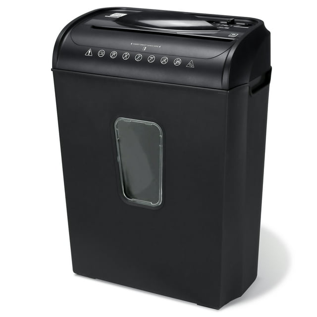 Pen+Gear 6-Sheet Cross-cut Paper/Credit Card Shredder with 3.7 Gallon ...