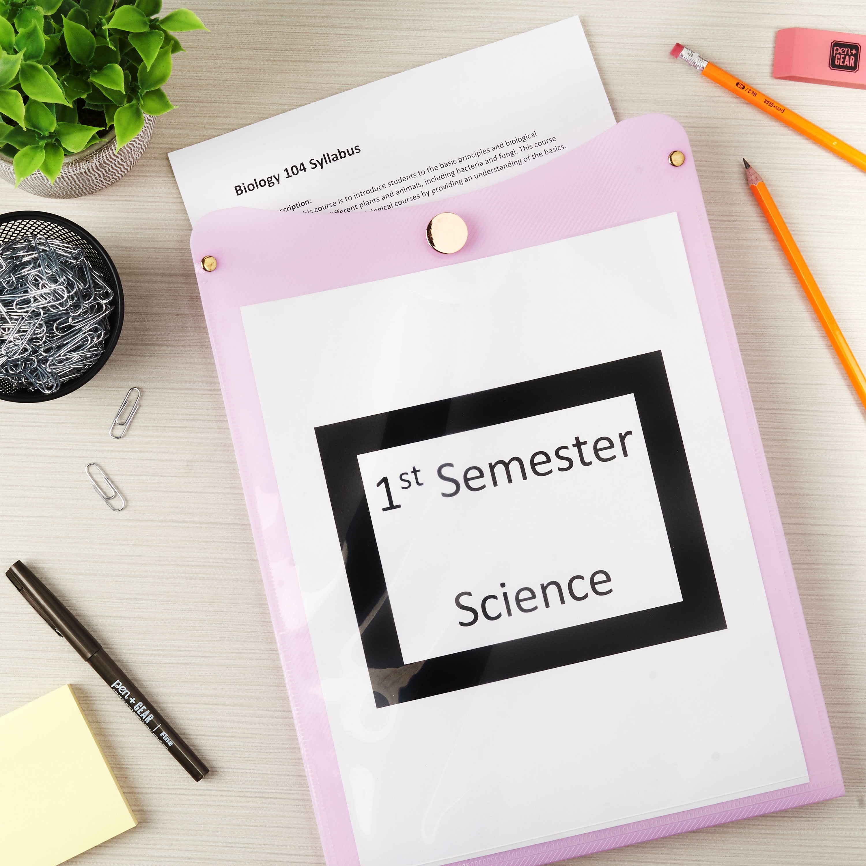 Pen + Gear 7-Pocket Letter Size Backpack File, Lilac Glaze - Walmart.com