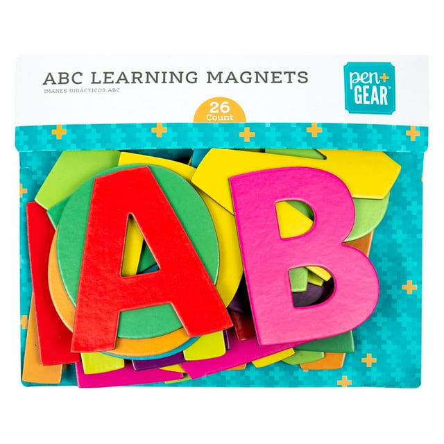 Pen+Gear ABC Learning Magnets, Magnetic Letters A-Z, 42 Magnets ...