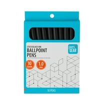 INC Comfort Grip Ball Point Pens - 8 Pack, Black Body with Black Ink ...