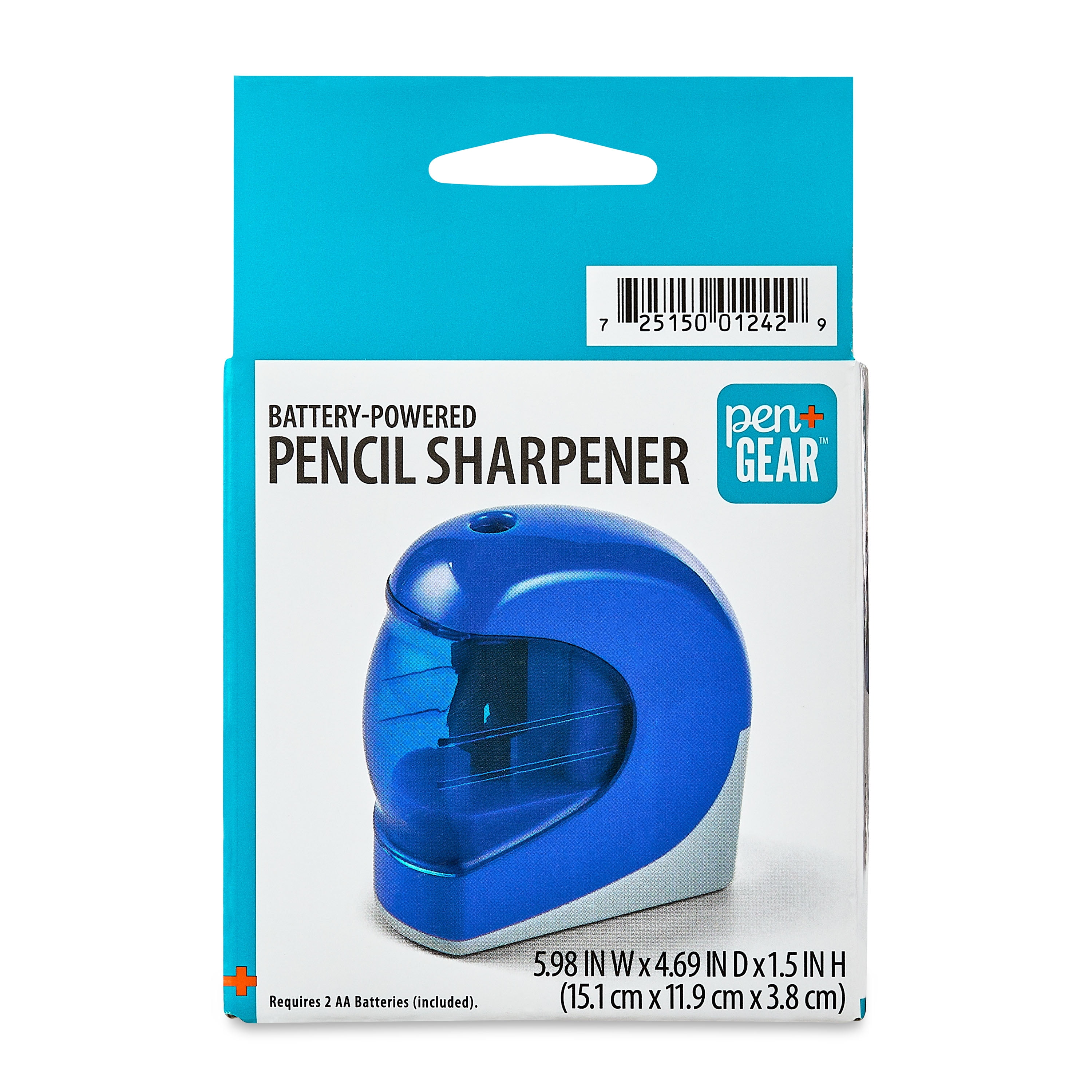 Pen+Gear Battery-Operated Blue Pencil Sharpener Automatic Battery ...