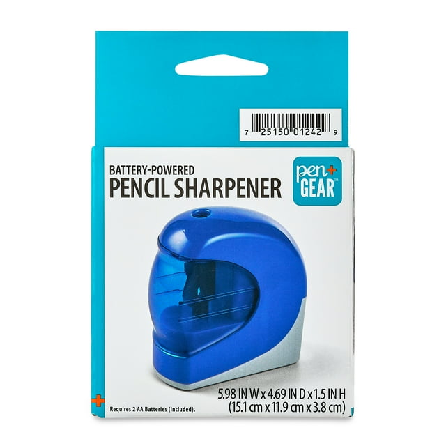 Pen+Gear Battery-Operated Pencil Sharpener, Blue - Walmart Business ...