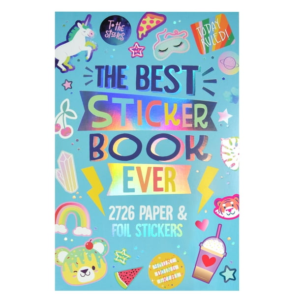 Pen+Gear Best Sticker Book Ever, 40 Pages, 2500+Multicolored Paper and ...