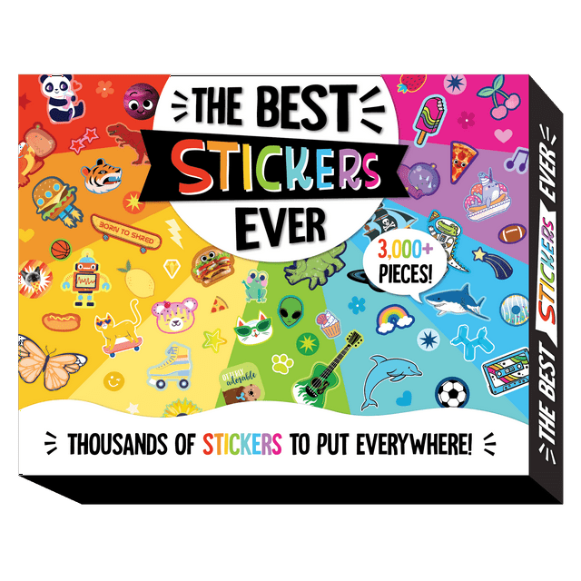 Pen+Gear Best Stickers Ever Box, Puffy, Glitter, Paper, Sticker Set ...