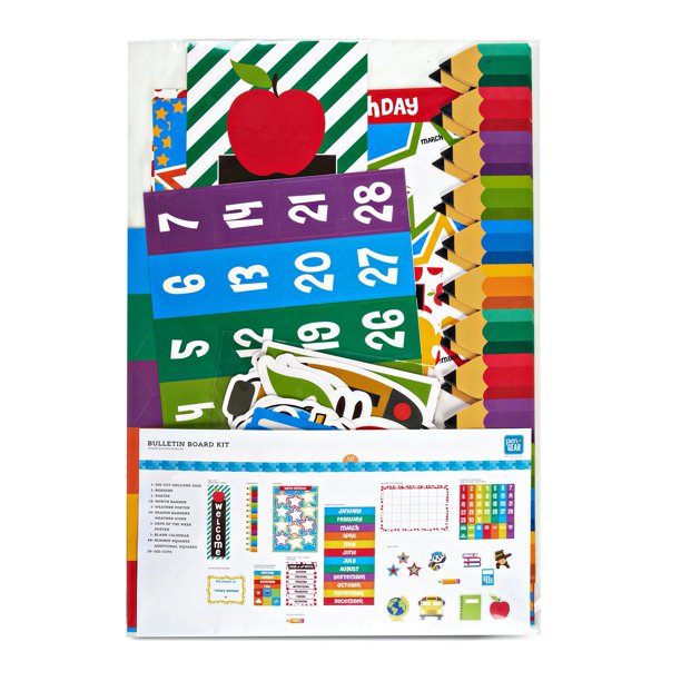 Pen+Gear Bulletin Board Kit, Designs Vary, 117 Pieces - Walmart ...