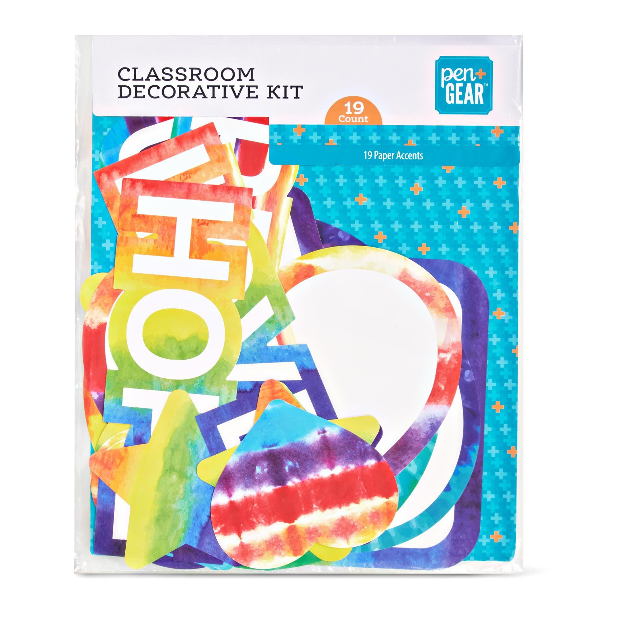 Pen+Gear Classroom Decoration Kit, Tie Dye Colors, 30 Pieces - Walmart.com
