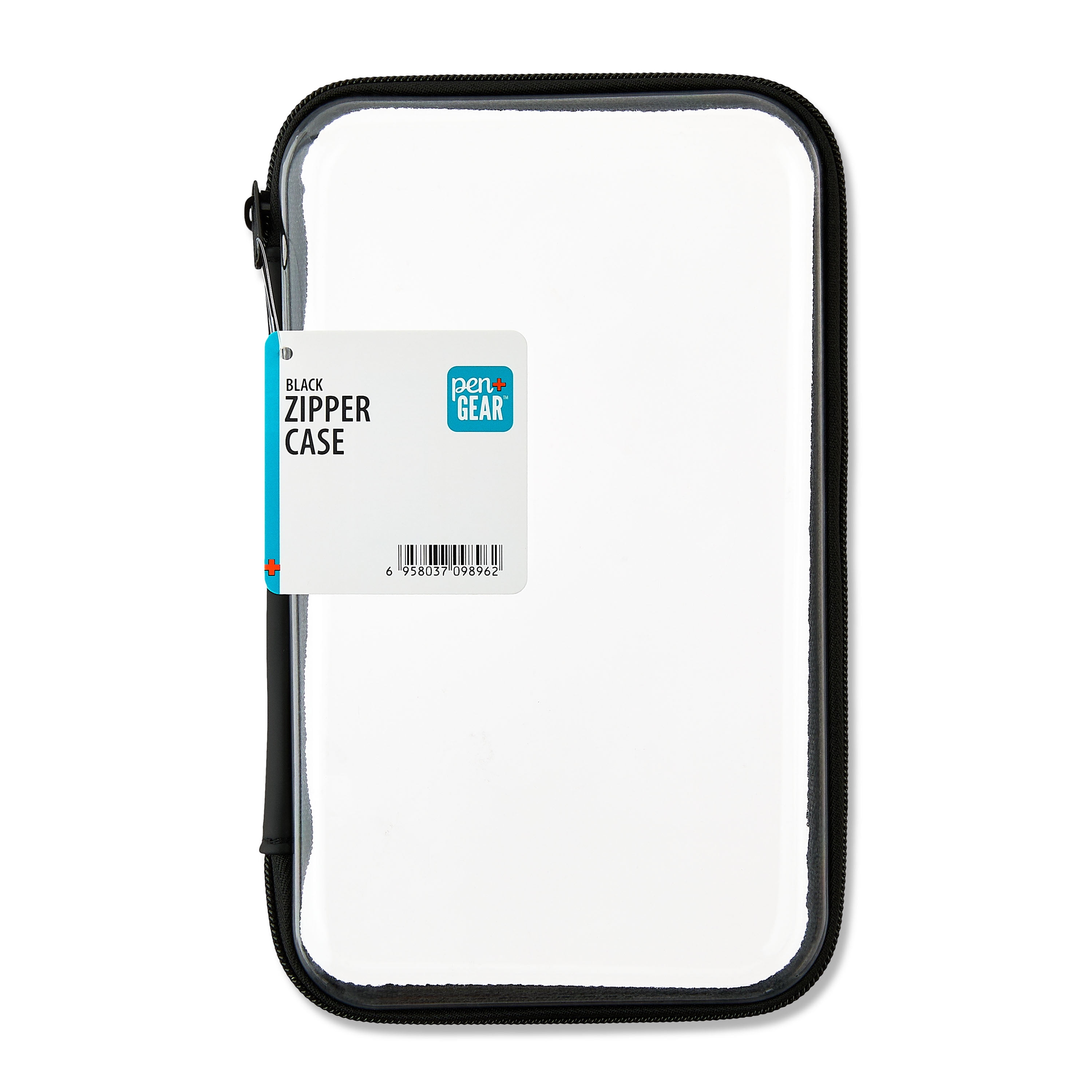 Pen+Gear Zipper Case Black Pencil Box for School Supplies, Clear Design ...