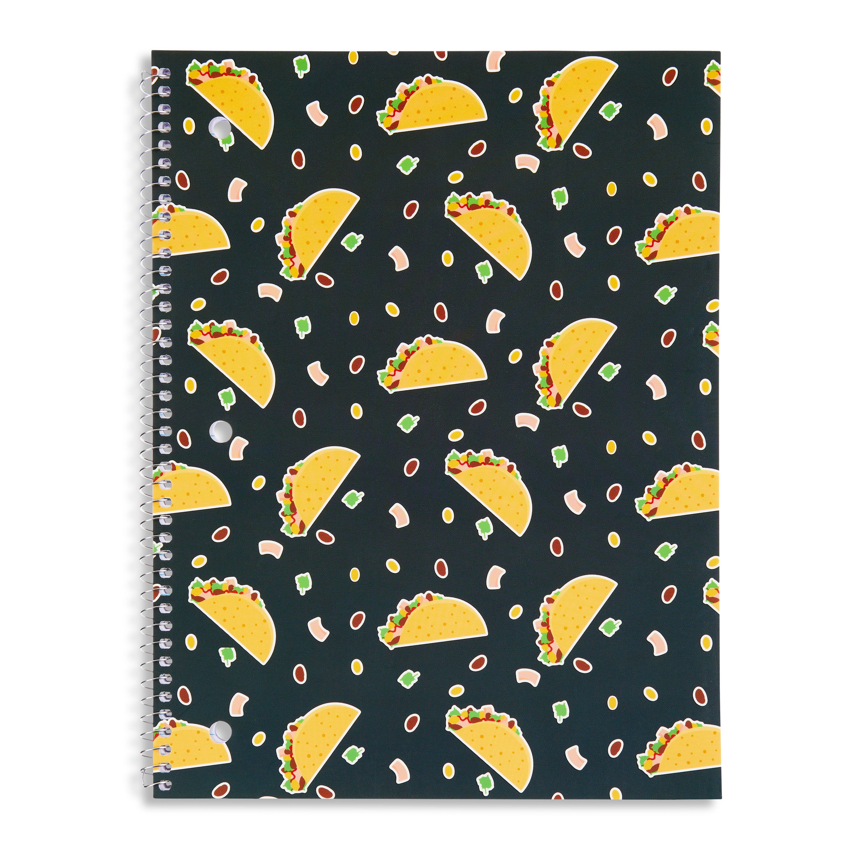 Pen+Gear College Rule 1-Subject Notebook, 10.5" x 8" x 0.5", Tacos, 80 ...