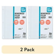 Exceed Reinforced Filler Paper, College Ruled, 100 Pages, 8" x 10.5 ...