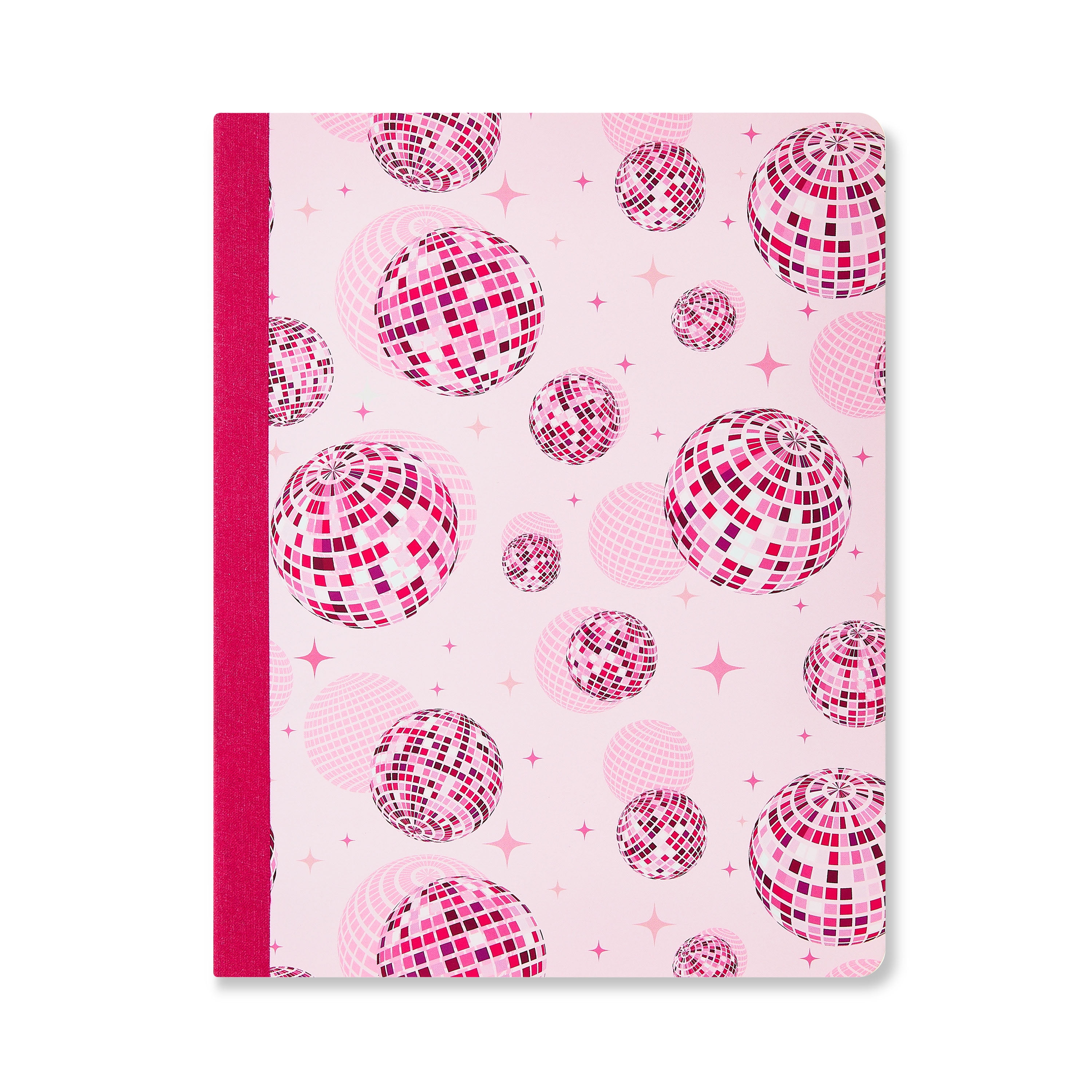 Pen+Gear College Ruled Composition Book, 7.5" x 9.75", Pink Disco Balls ...