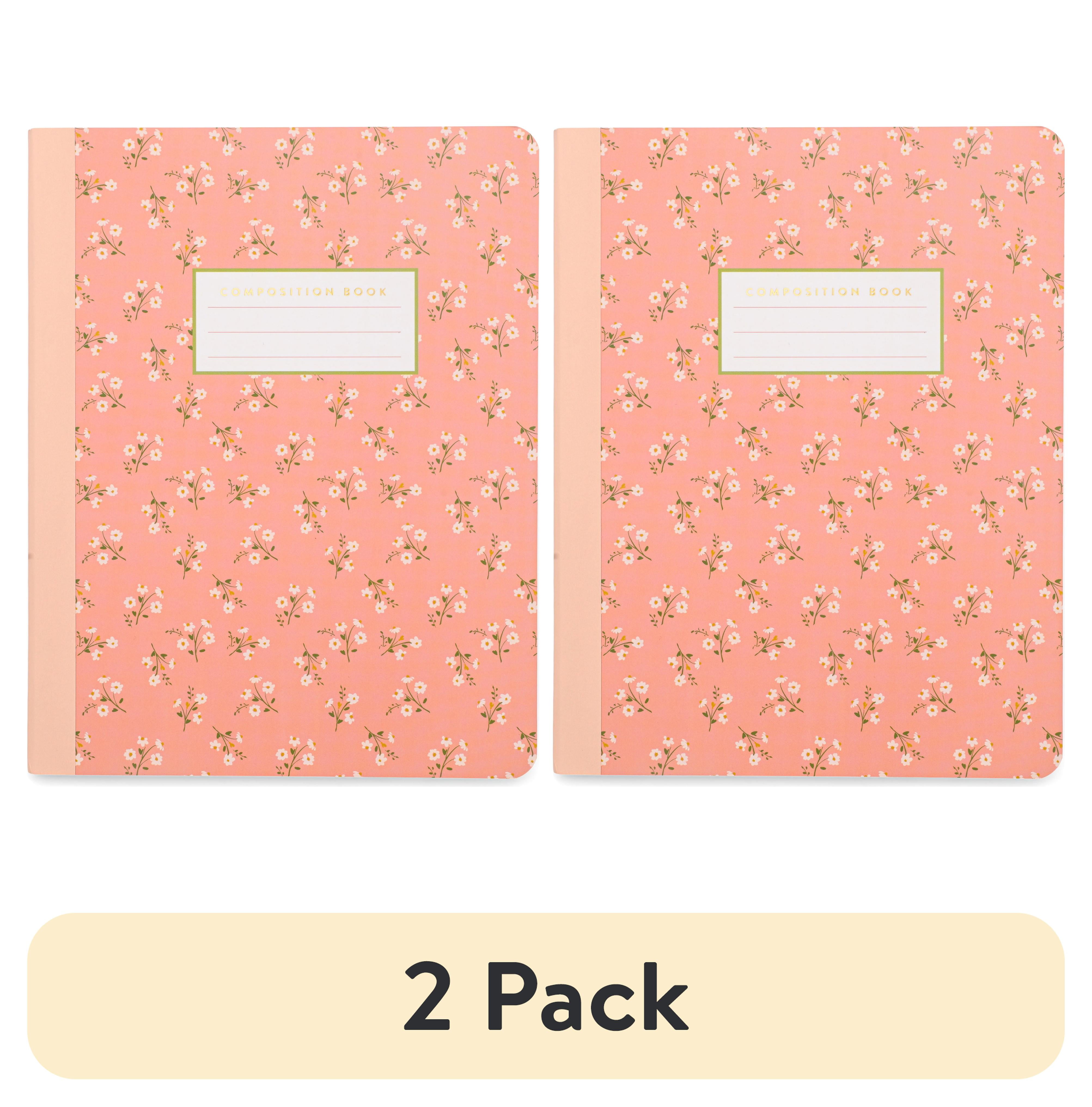 (2 pack) Pen+Gear College Ruled Composition Book, 7.5" x 9.75", Pink ...