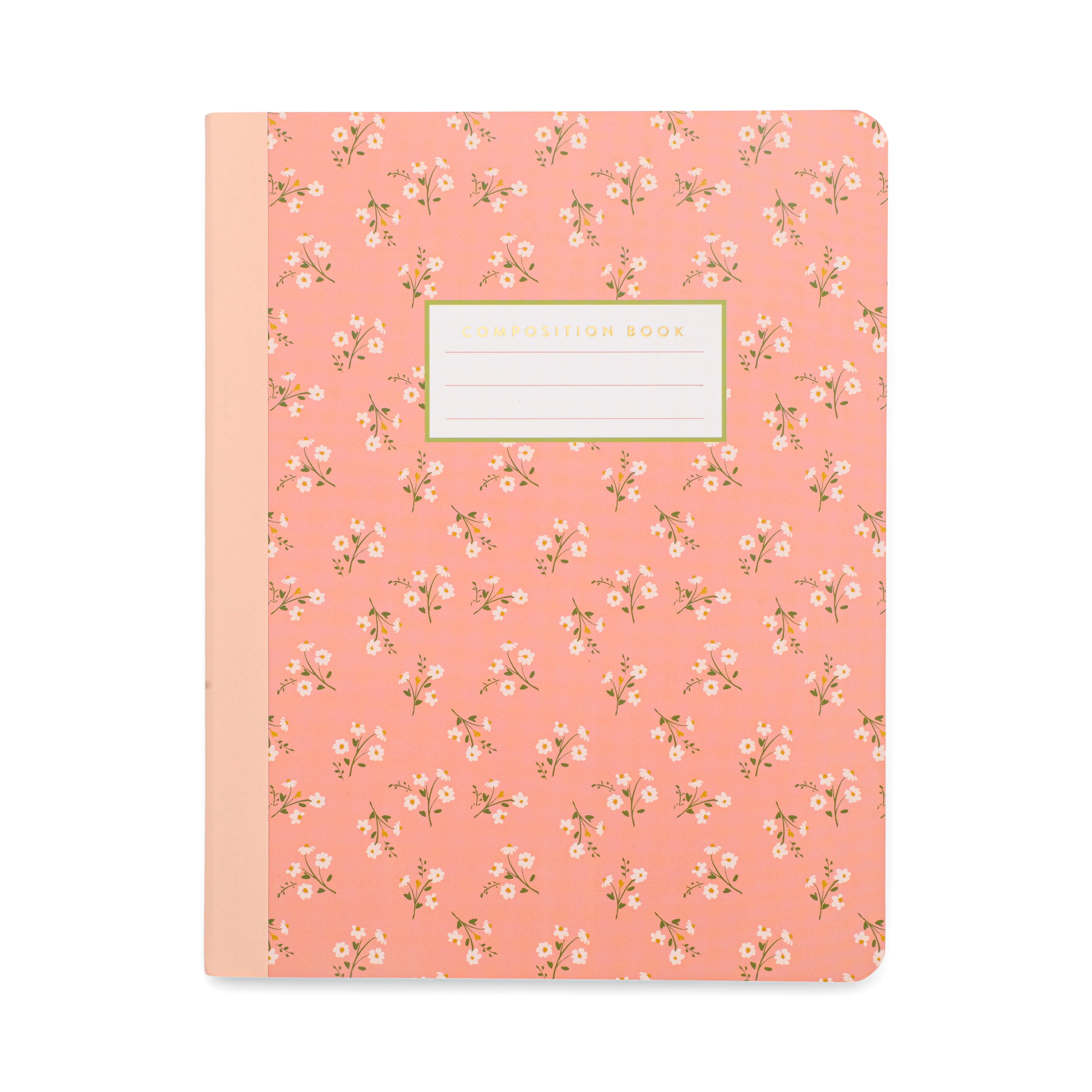 Pen+Gear College Ruled Composition Book, 7.5" x 9.75", Pink Flowers, 80 ...