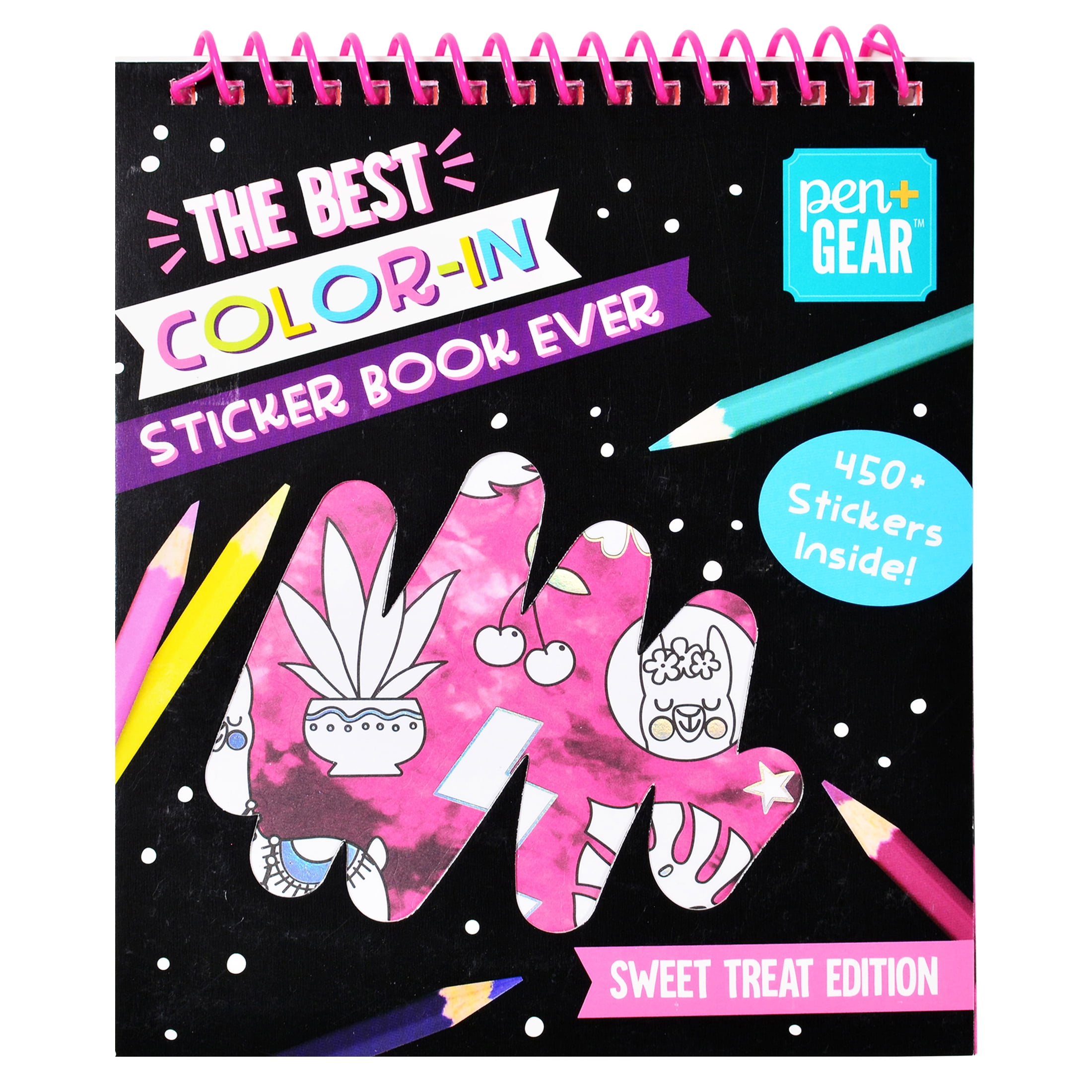 Pen+Gear Color-in Sticker Book - Sweet Treat Edition - 450 + Coloring ...