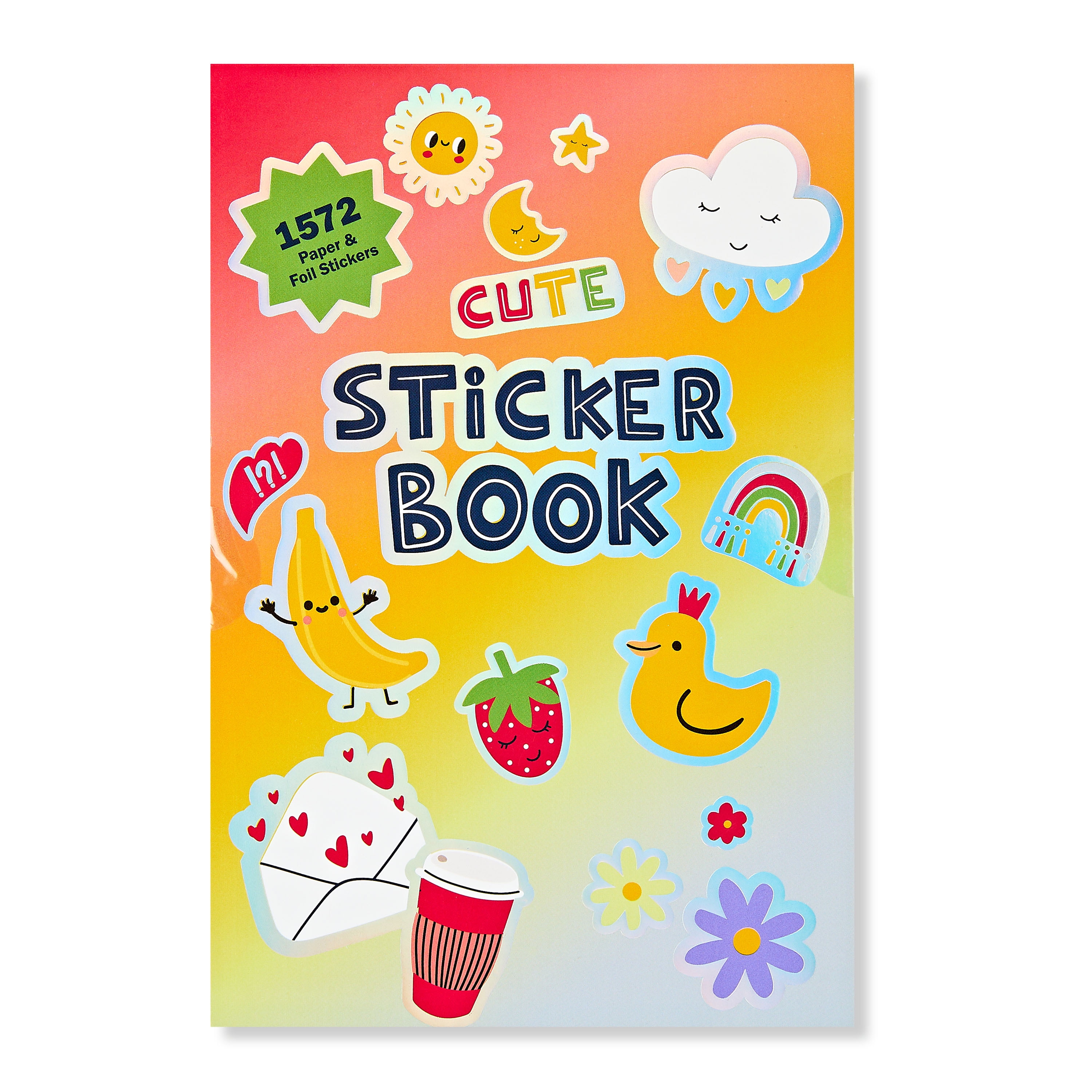 Pen+Gear Cute Multicolor Paper Sticker Book, 40 Sheets with Over 1500 ...