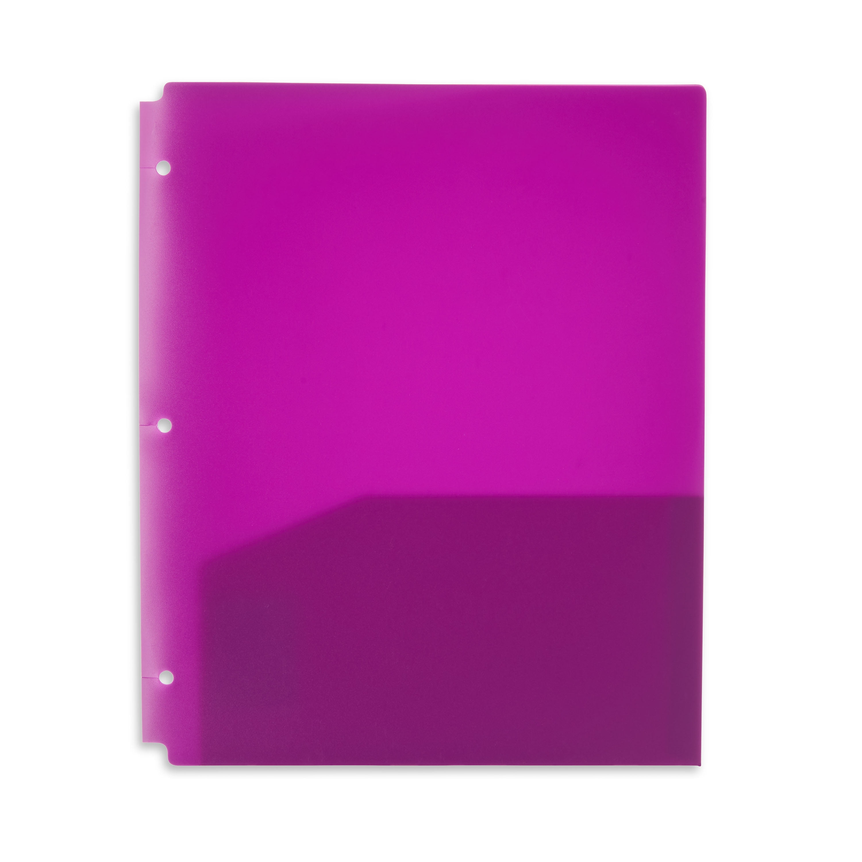 Pen+Gear Durable Poly 2-Pocket Folder, 9.4x11.4 inches, Purple for ...