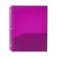 Pen+Gear Durable Poly 2-Pocket Folder, 9.4x11.4 inches, Purple for ...