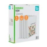 Pen+Gear Durable View 1/2" D-Ring Binders, White, 4 Count - Walmart.com