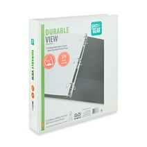 Pen + Gear Durable View 3-Ring Binder with 1-inch Rings 4-Pack (Black ...