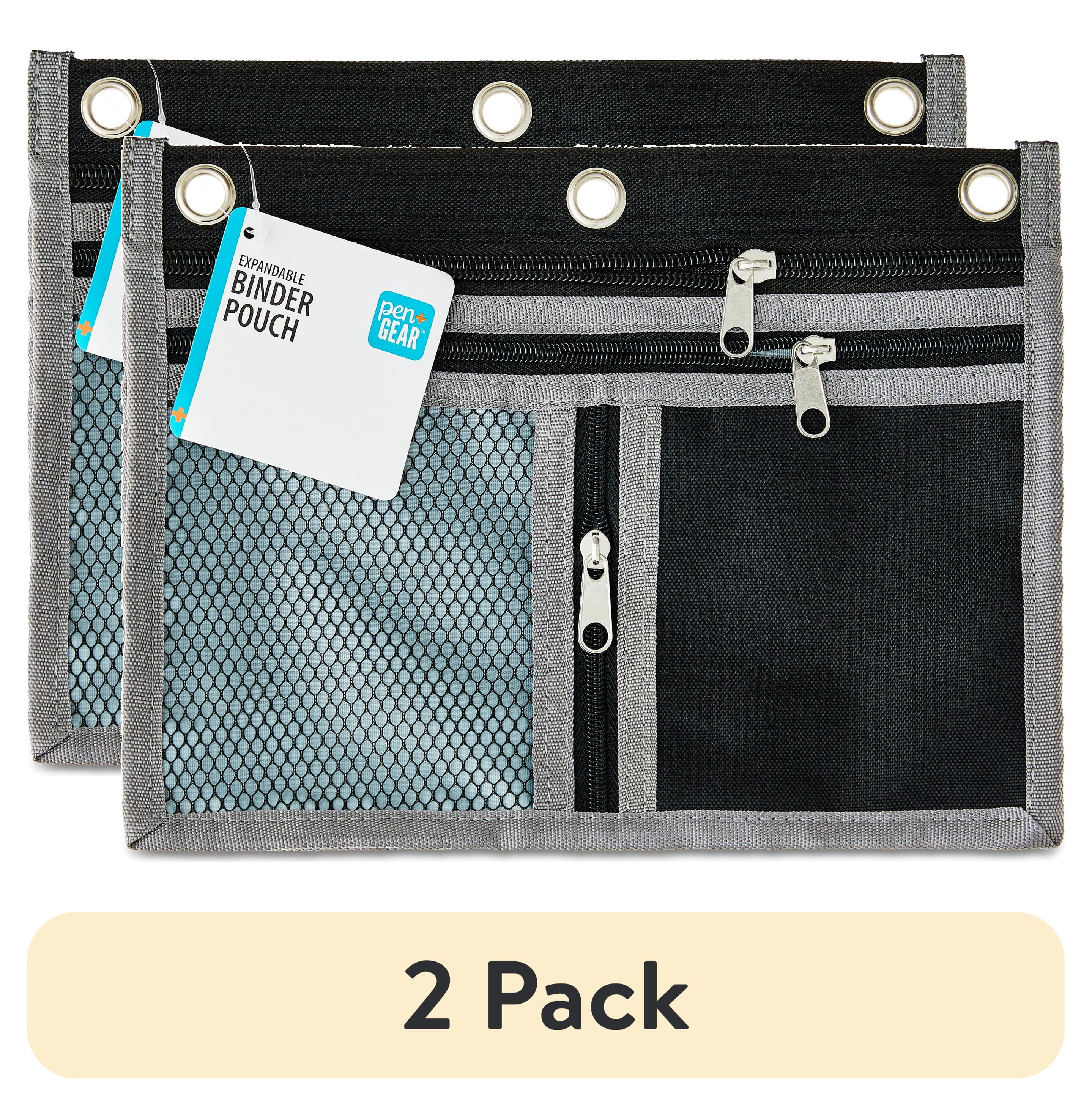 (2 pack) Pen+Gear Expandable Binder Pouch, Black - Walmart.com