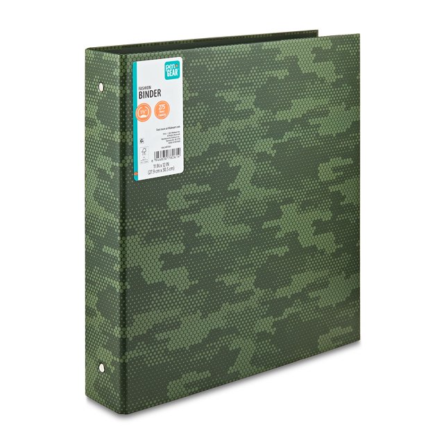 Pen+Gear Fashion 1.5" Round-Ring Binder, Camouflage - Walmart.com