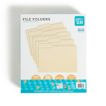 Office Depot Manila File Folders, 1/3 Cut, Letter Size, 30% Recycled ...