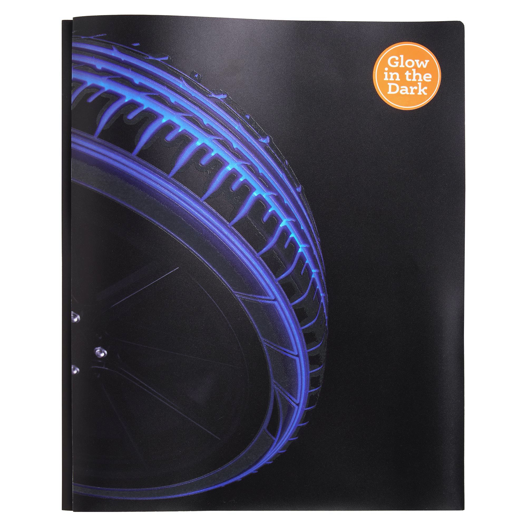 Pen+Gear Glow-In-The-Dark 2-Pocket Poly Folder, Tire Design - Walmart.com