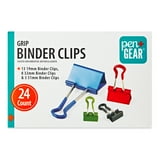 Pen+Gear Grip Binder Clips, Assorted Colors and Sizes, Durable, Strong ...