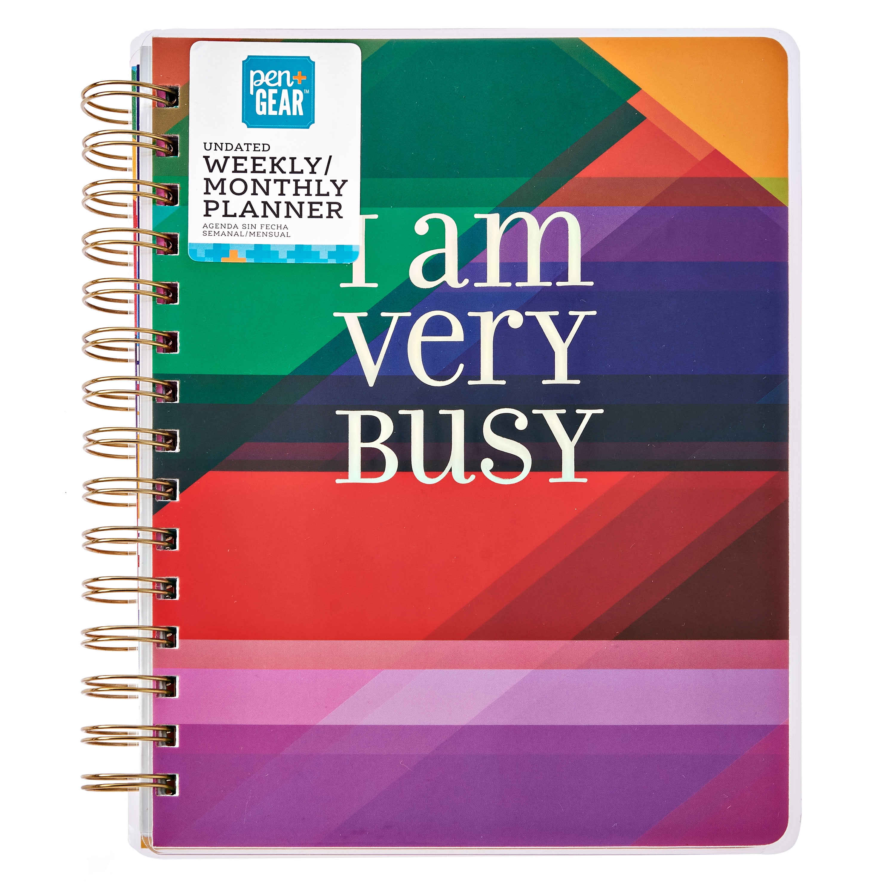 Pen+Gear I Am Very Busy Weekly/Monthly Planner, Undated - Walmart.com