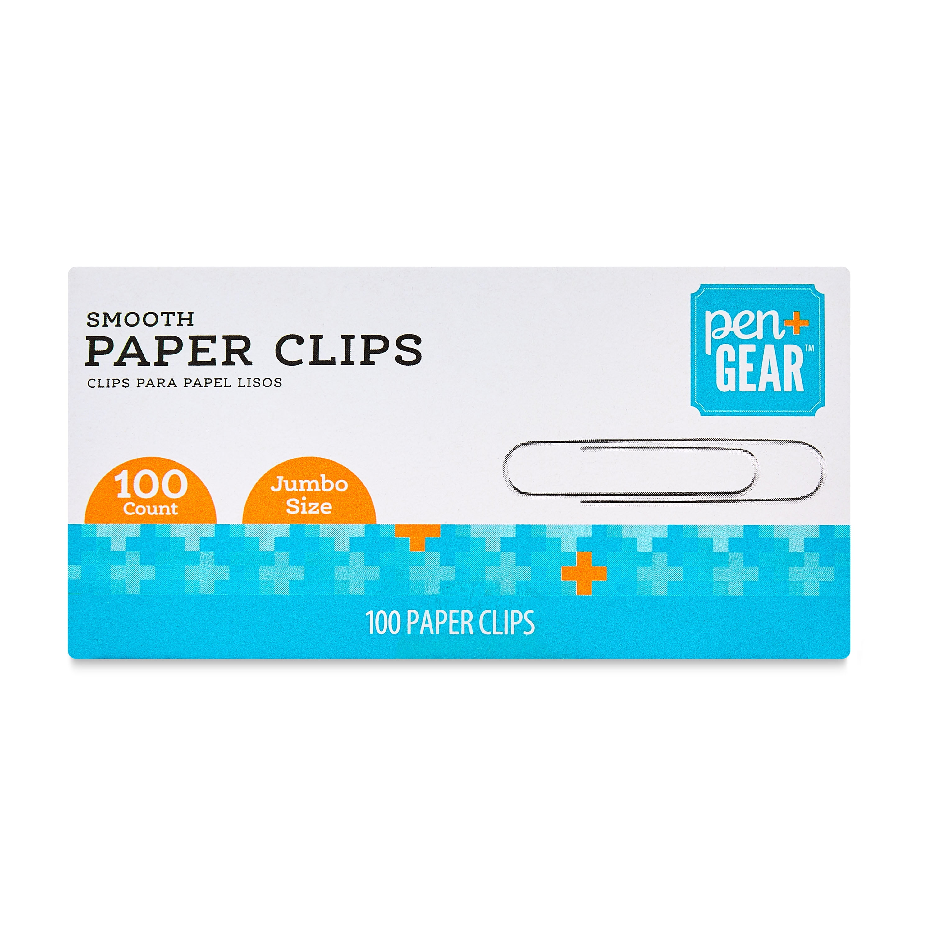 Pen+Gear Jumbo Smooth Paper Clips, Silver, 100 Count - Walmart.com