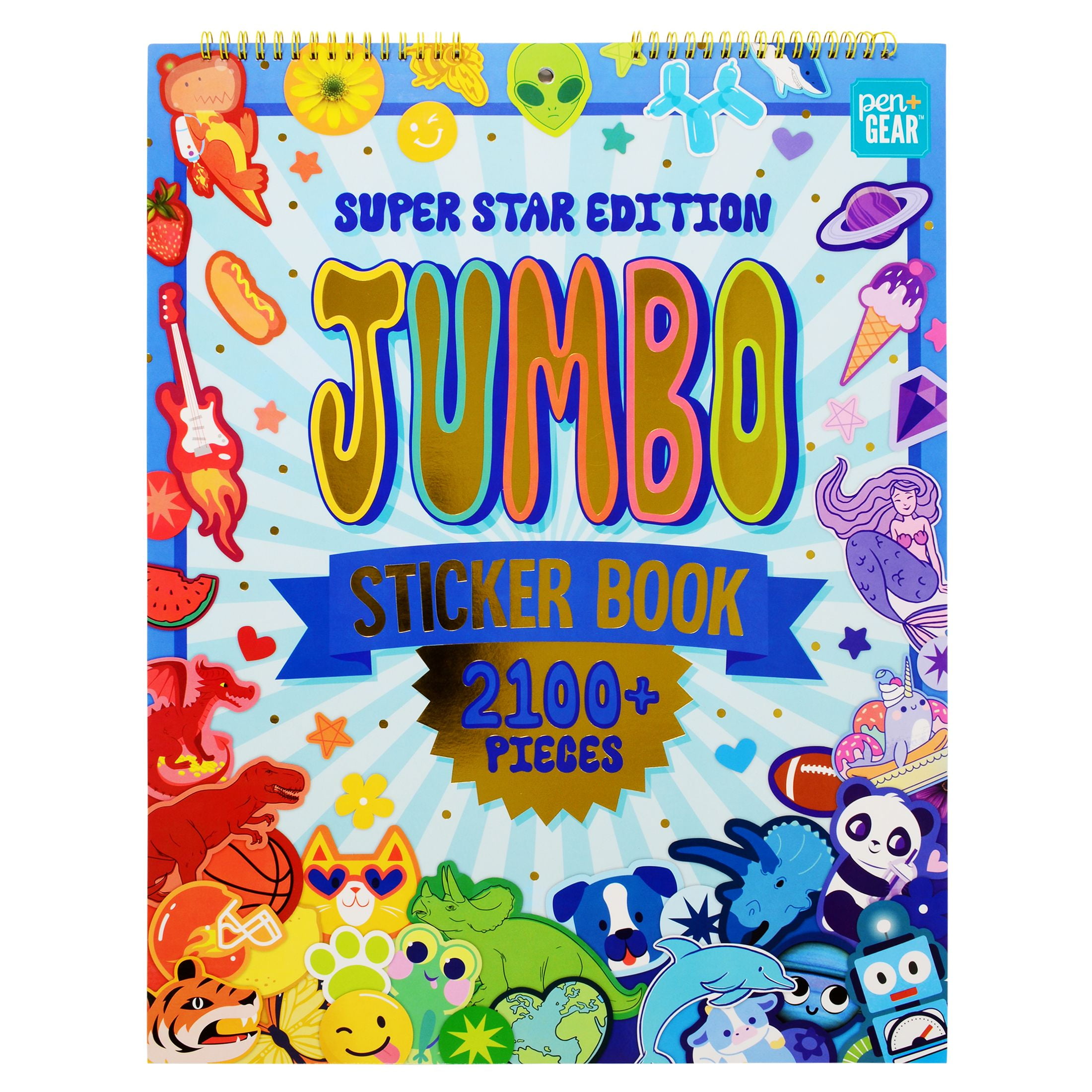 Pen+Gear Jumbo Sticker Book, Super Star Edition, 2100+ Stickers ...