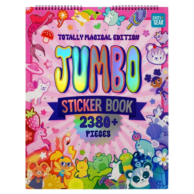 Pen+Gear Jumbo Sticker Book, Totally Magical Edition, Multicolored ...