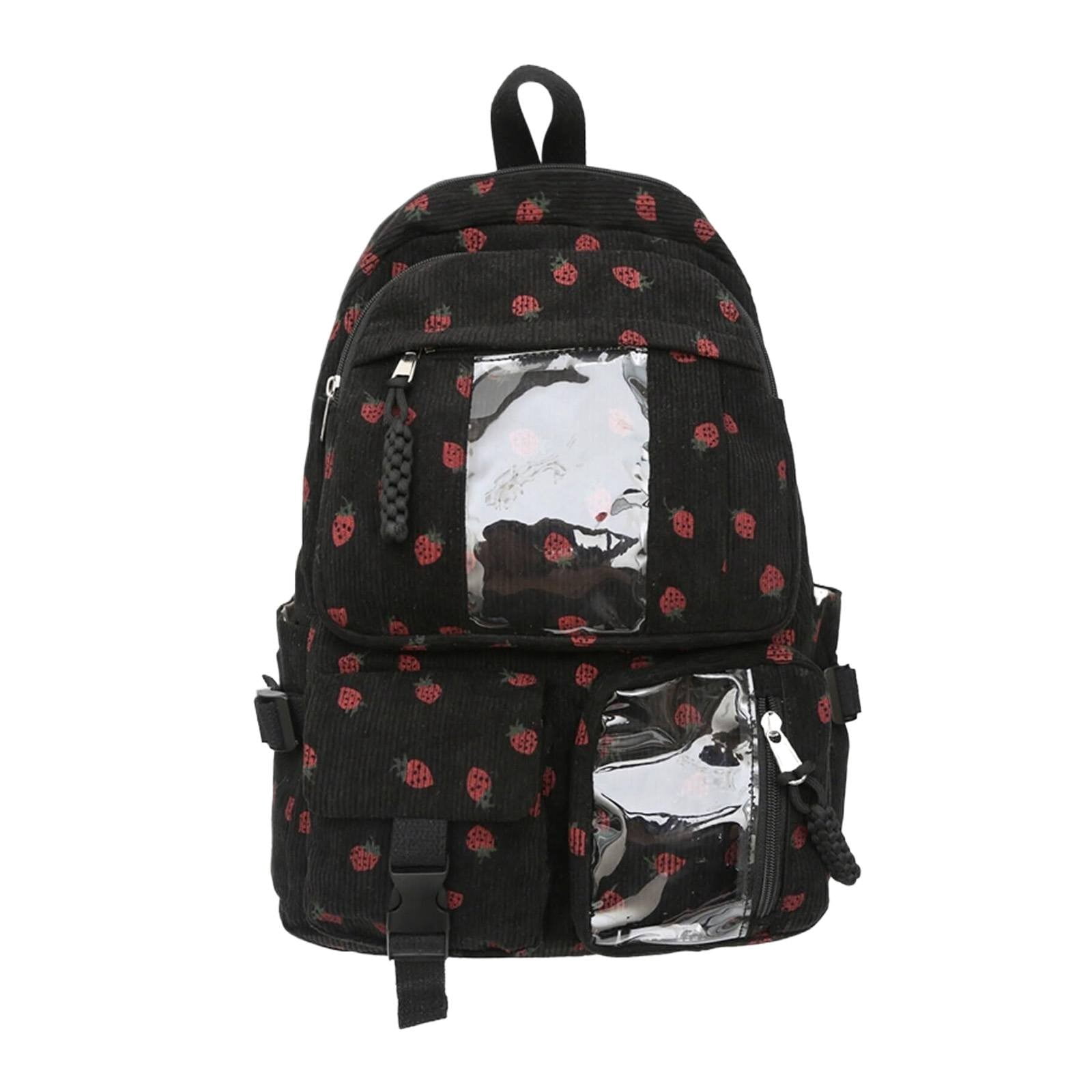 Pen + Gear Kawaii Backpack Strawberry Pattern Casual Messenger Bag ...