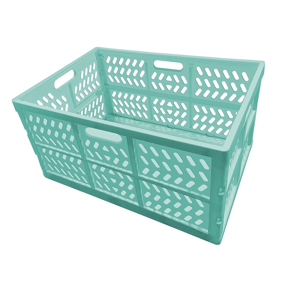 Pen+Gear Large Collapsible Mint Desktop Organizer Bin Stackable Office ...