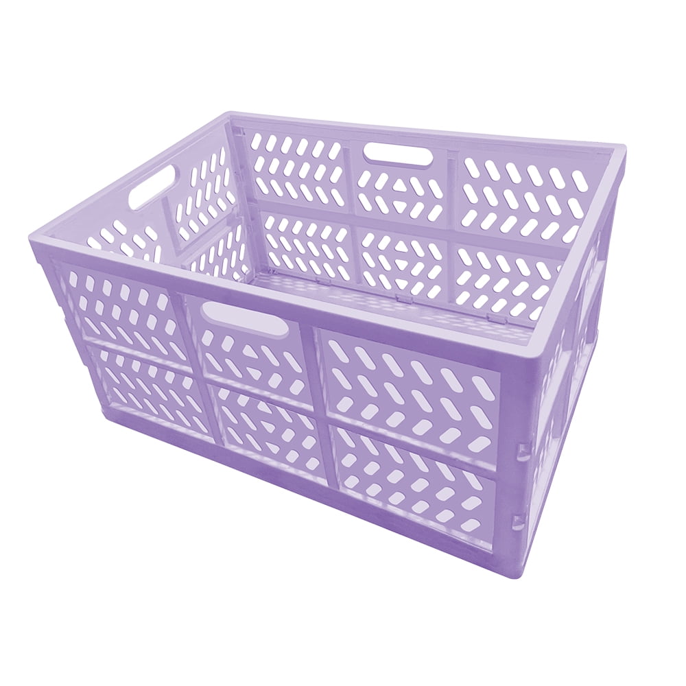 Pen+Gear Large Collapsible Storage Container Sky Pink Desktop Organizer ...