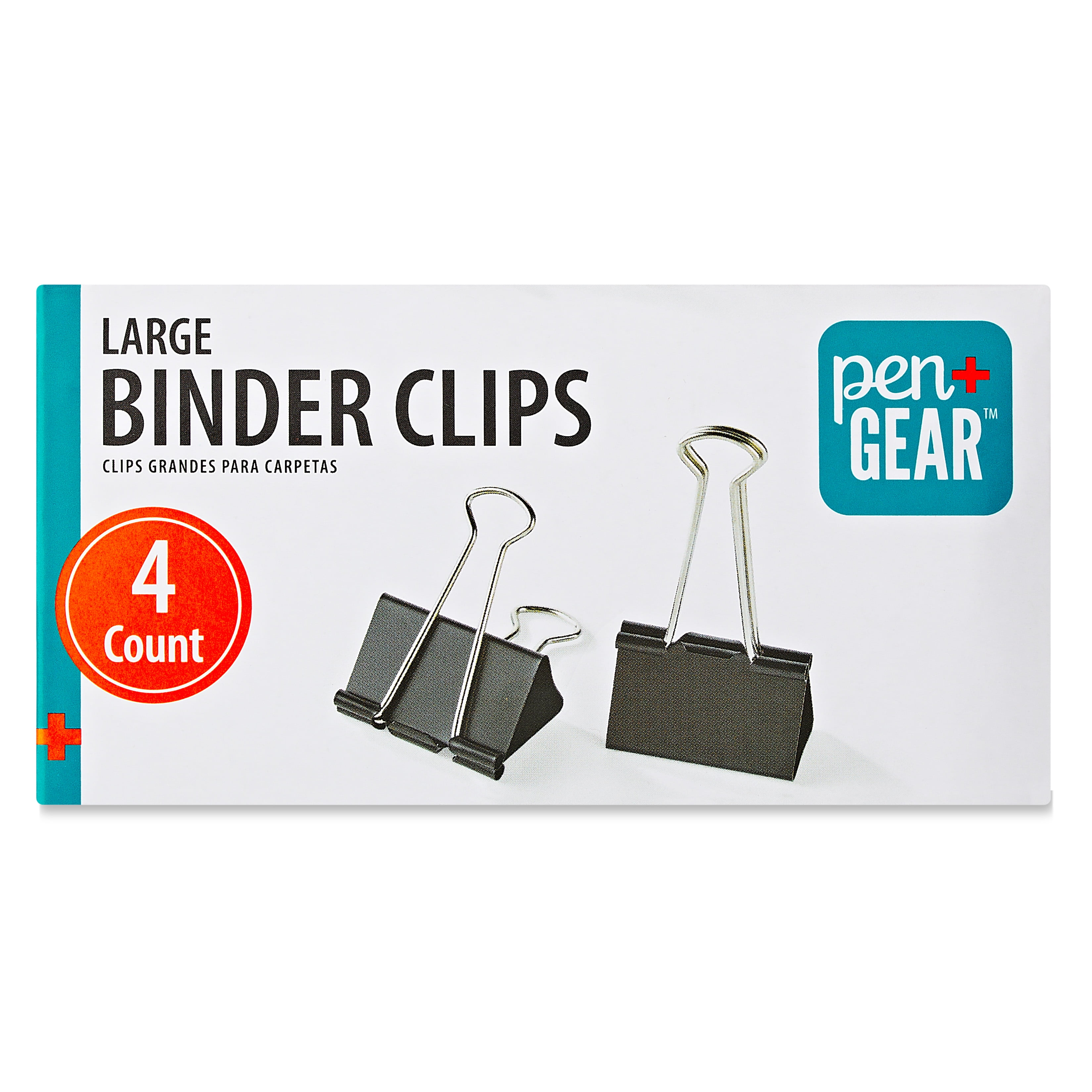 Pen+Gear Large Metal Binder Clips, 2-inch, Black, Durable Steel, Pack ...