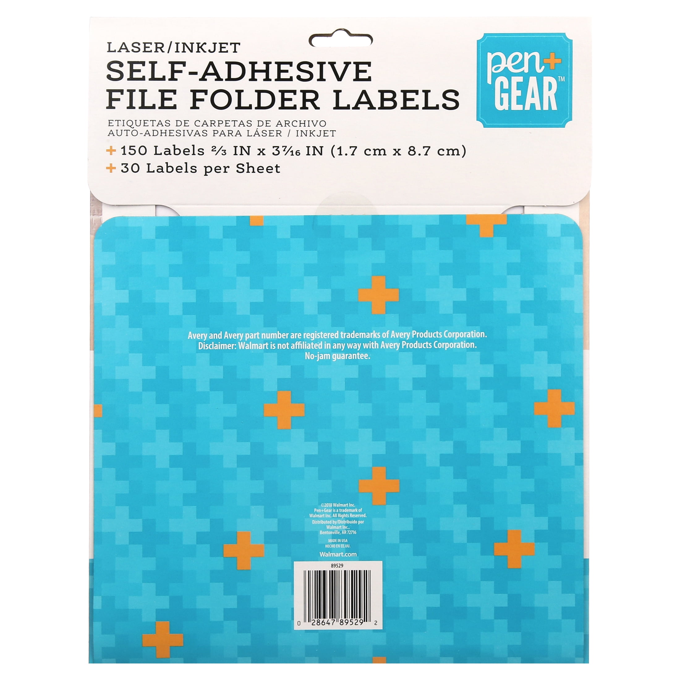 Pen + Gear Laser/Inkjet White File Folder Labels with SIMPLY-COVER ...