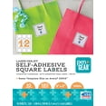 Pen + Gear, Laser/Inkjet White Square Labels, Permanent Adhesive, 2 X 2 ...