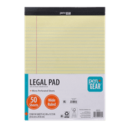 "Mead 6""x9"" Ruled Writing Tablet, Plain Wide-lined Notepad, 100 ...