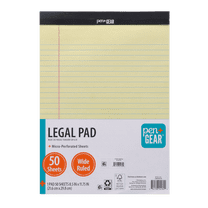 TOPS Legal Pad, 50 Sheets, 8.5x14, Wide/Legal Rule, Perforated, Canary ...