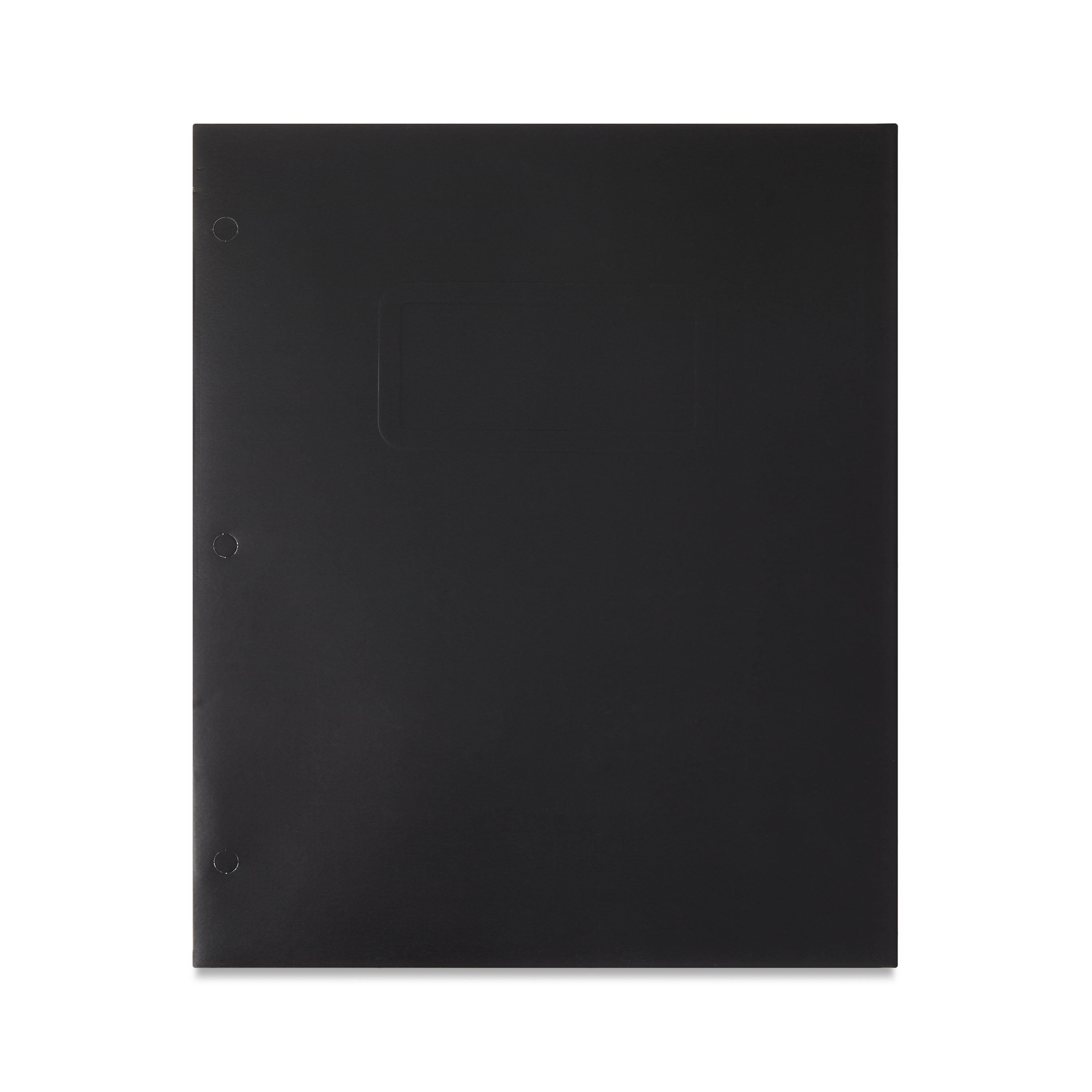 Pen+Gear Letter Size 2-Pocket Paper Folder, 9.5" x 11.5", Black ...